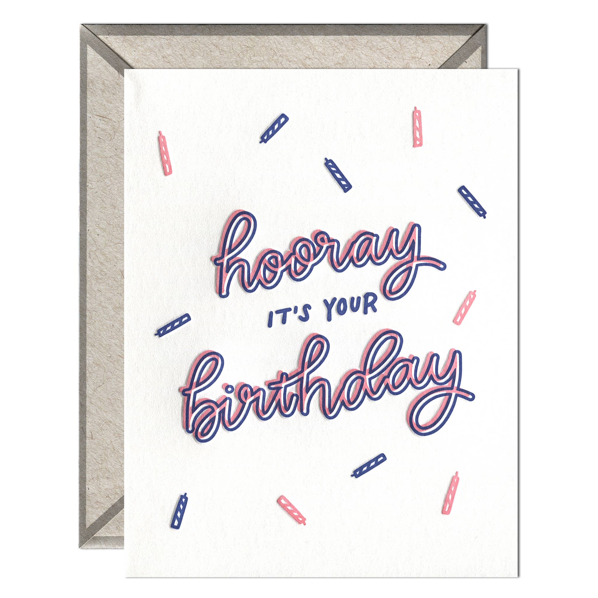 Birthday Hooray Card | Cheerful & Modern Greeting | INK MEETS PAPER ...