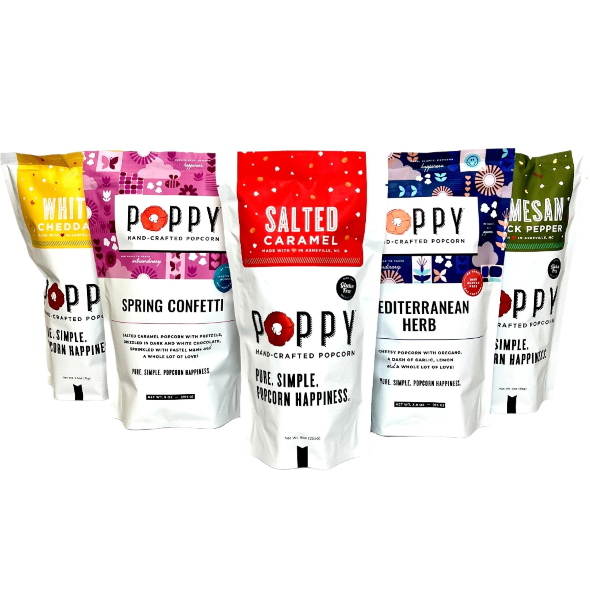 Poppy Handcrafted Popcorn - 5 Pack Bundle | Paper Skyscraper