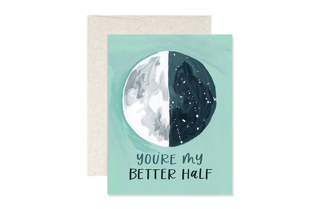 Better Half Moon | Anniversary Card | Paper Skyscraper
